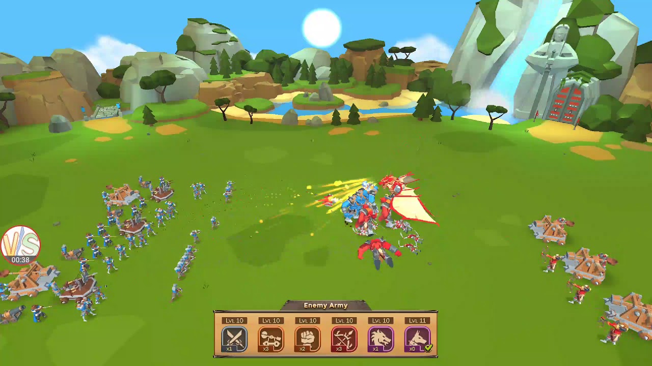 CHALLENGE 55 Level Gameplay in EMPIRE BATTLE SIMULATOR - YouTube