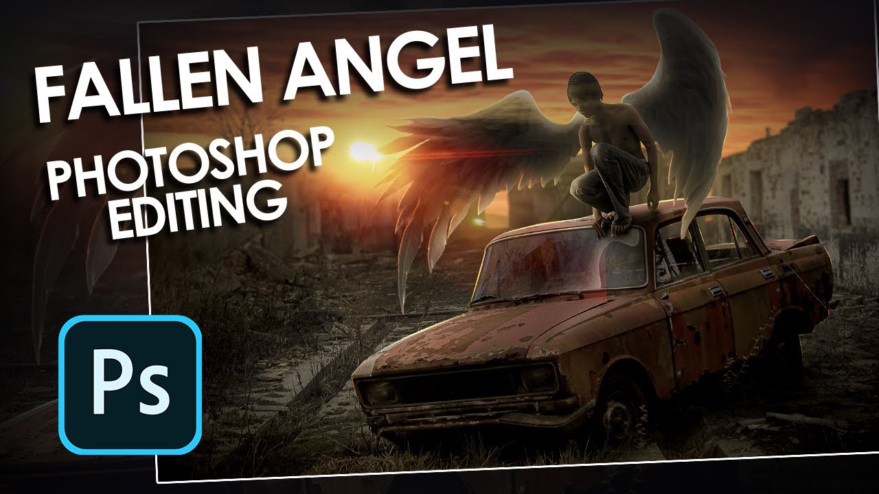 Fallen Angel Photoshop Realistic Editing Tutorial - YouTube