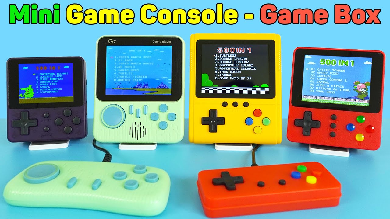 Mini Game Console - Game Box Collection, G7 With K50, Handheld And Two ...