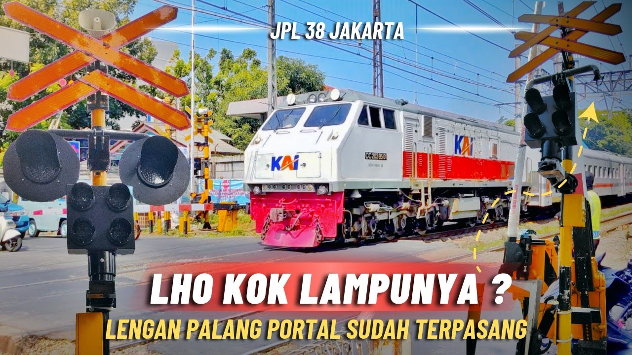 UPDATE TERBARU 8 | Perlintasan Kereta Api JPL 38, Kyosan, KA Serayu ...