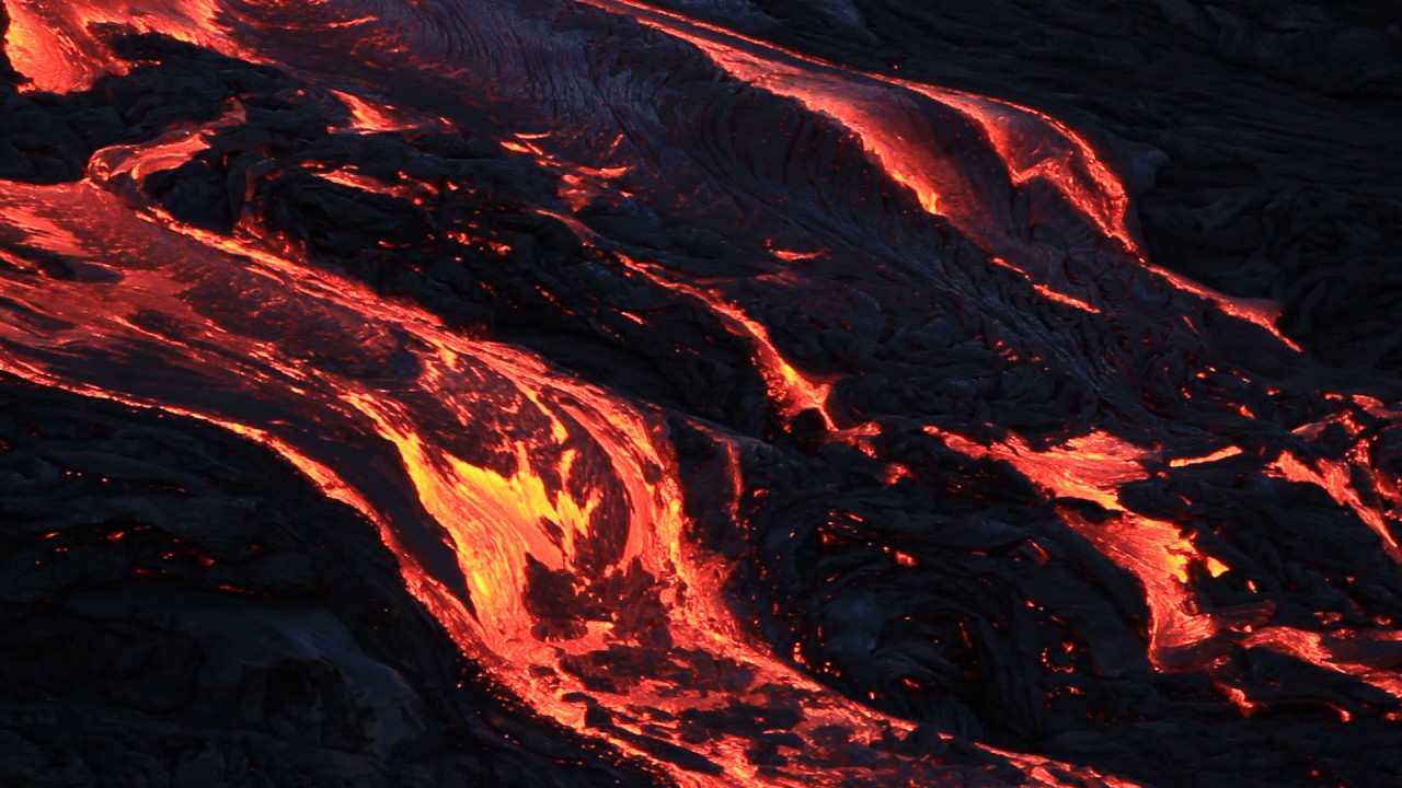 Lava flow on Erta Ale - YouTube