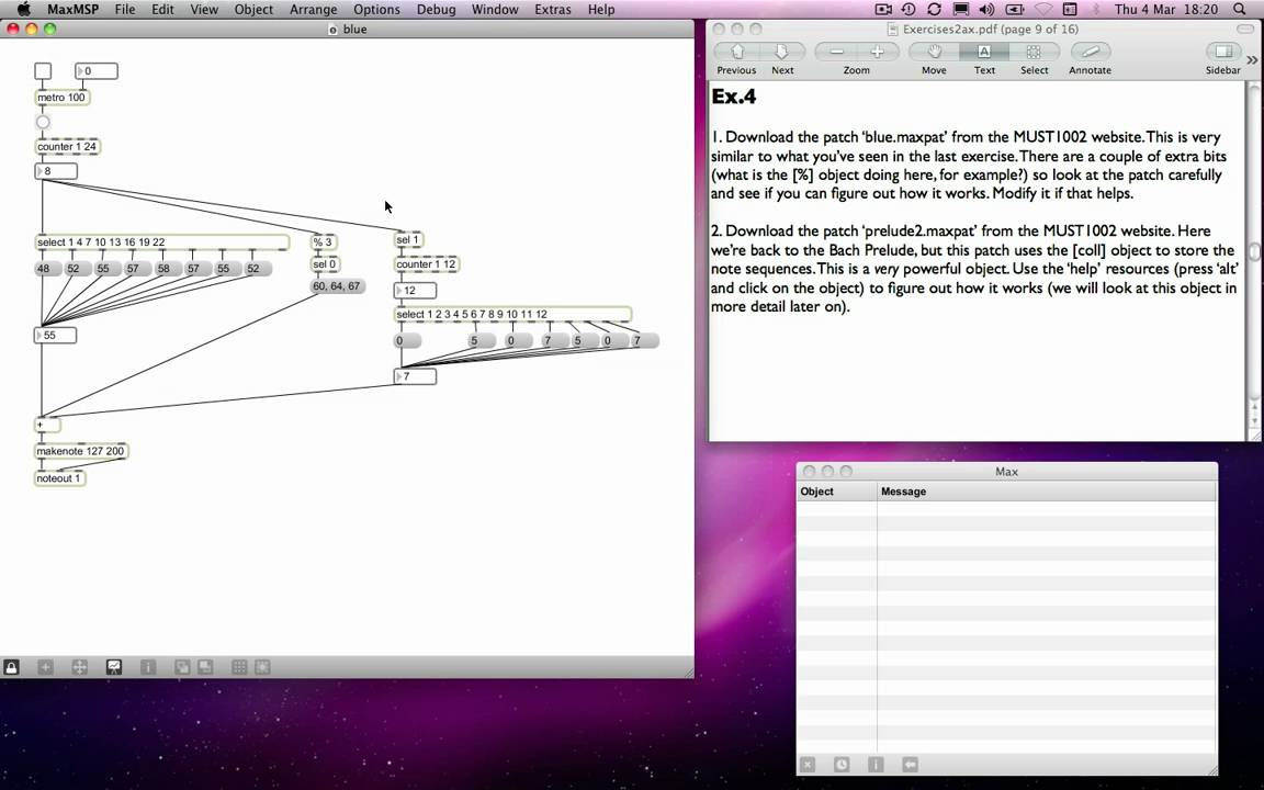 Max MSP Tutorial 02a3: Simple Melody Generation [3] - YouTube