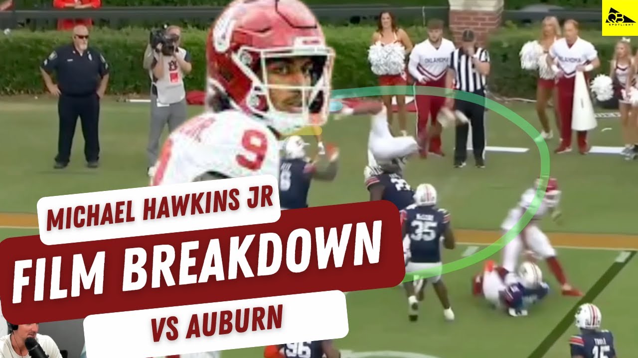 Oklahoma Football: Michael Hawkins Jr BEST Plays vs Auburn & Film ...