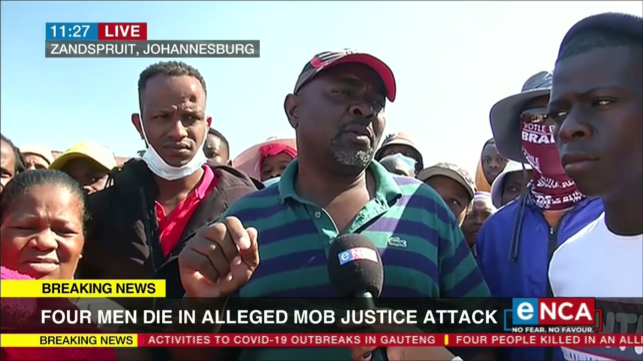 Four killed in an alleged mob justice incident in Zandspruit - YouTube