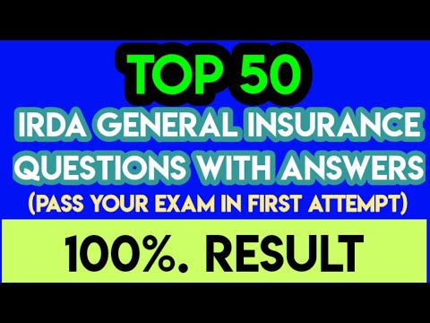 How to pass irda exam | General insurance exam | Health insurance exam ...