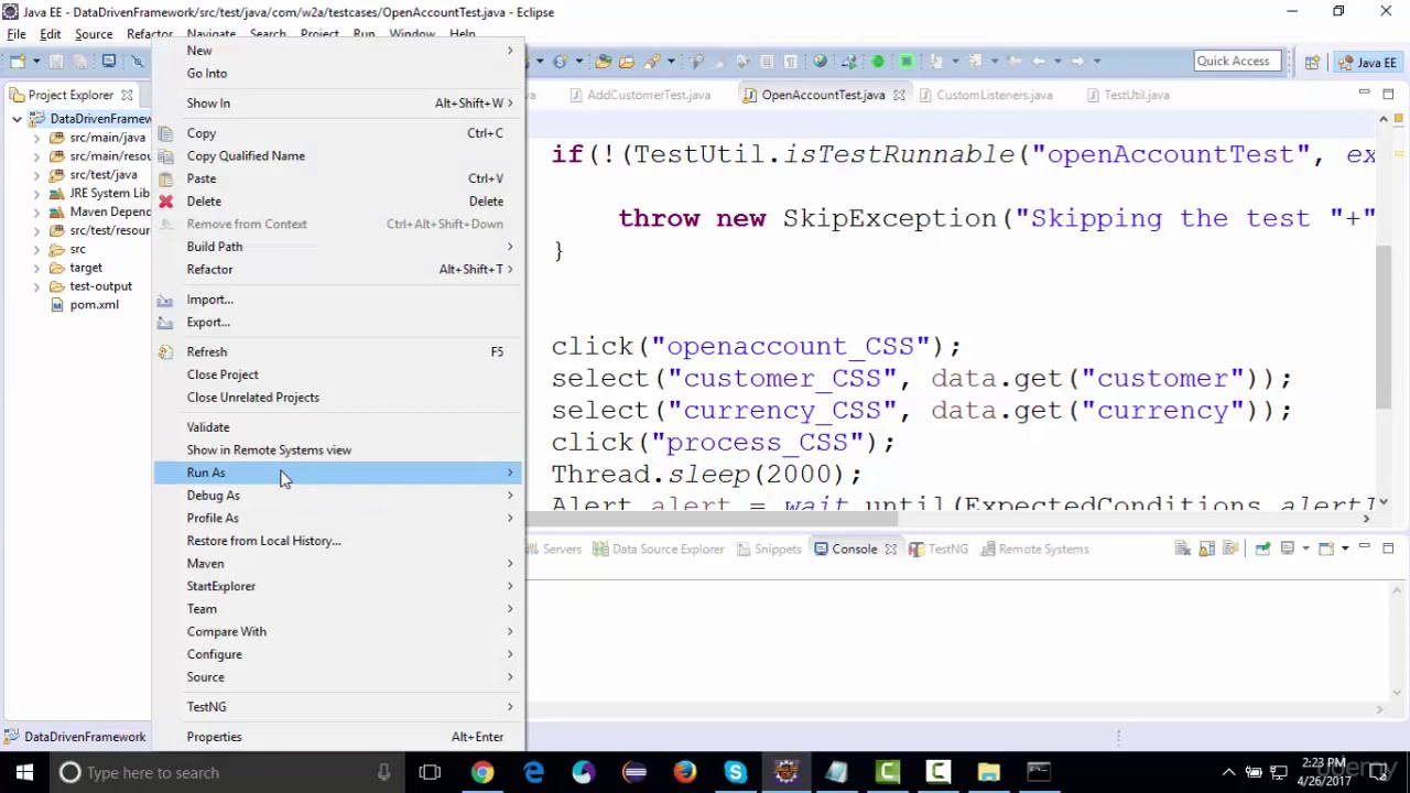 Selenium Automation Data Driven Framework 19 Jenkins Build Generation Youtube 6893
