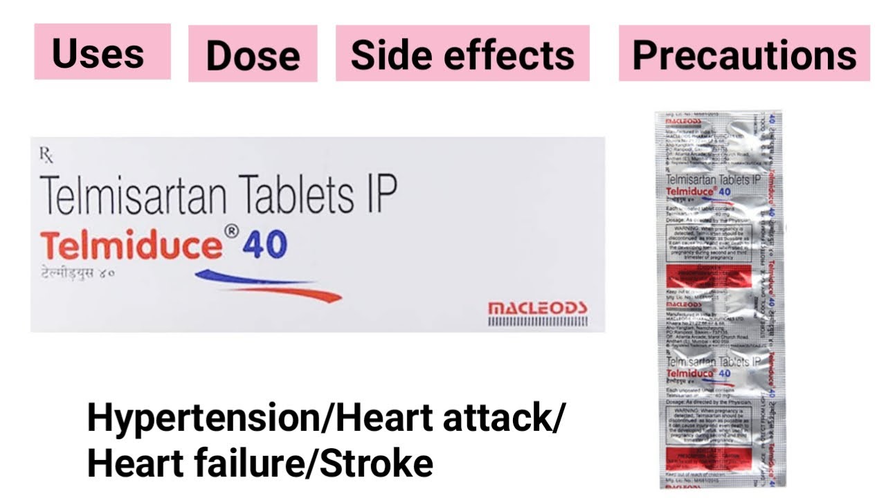 Telmiduce 40 uses | dose | side effects | contraindications | price in ...
