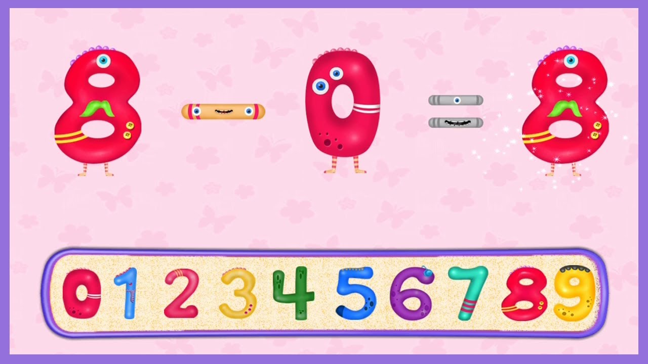 Preschool Kids Learning Numbers and Maths – Numbers Counting to 10 ...