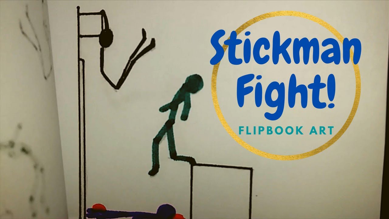 Stickman Fighting | Flipbook Art | - YouTube