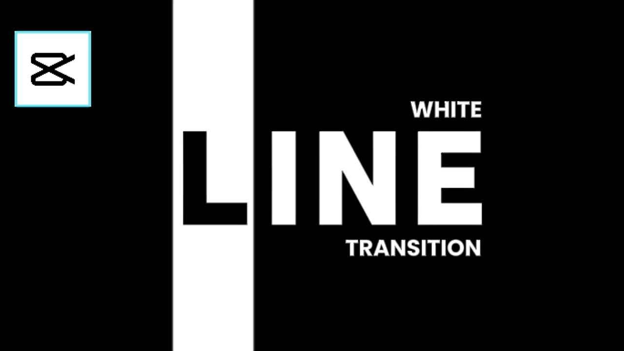 How to make a white line transition on capcut - YouTube
