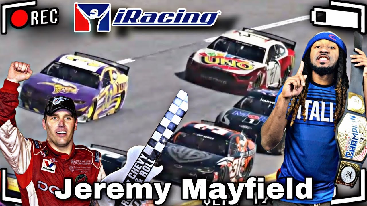 I Race Against Jeremy Mayfield At Talladega! NASCAR IRACING - YouTube