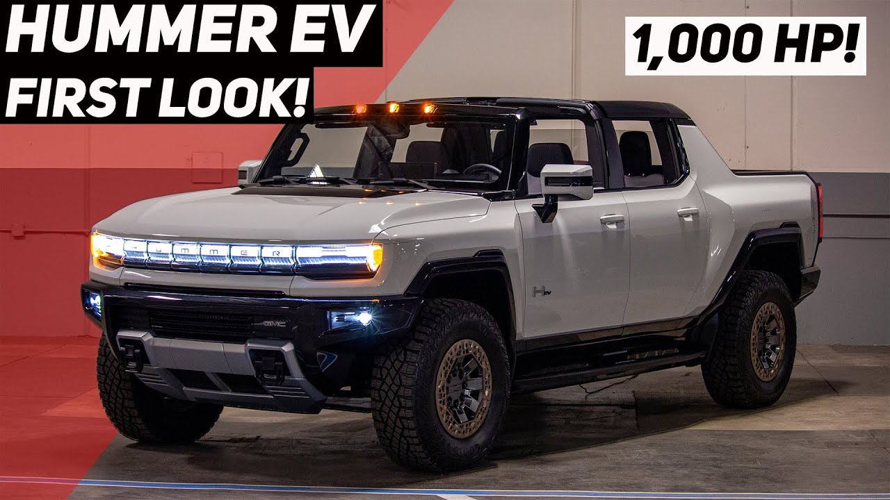 Hummer EV Pickup and Hummer EV SUV First Look & Walkaround - YouTube