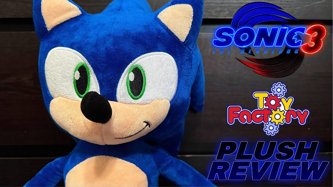 NEW Sonic the Hedgehog 3 20” Toy Factory SONIC Plush REVIEW!! - YouTube