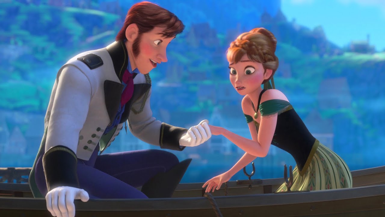 Frozen - Anna Meets Hans (Albanian) Mbretëresha e dëborës - Dubluar në ...