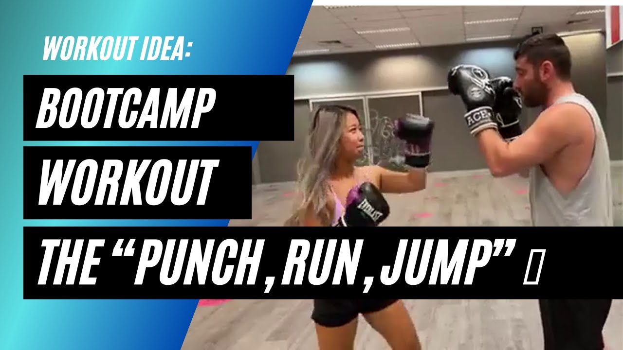 Boxing Workout for Bootcamp: The “Punch, Run, Jump” 🥊 - YouTube