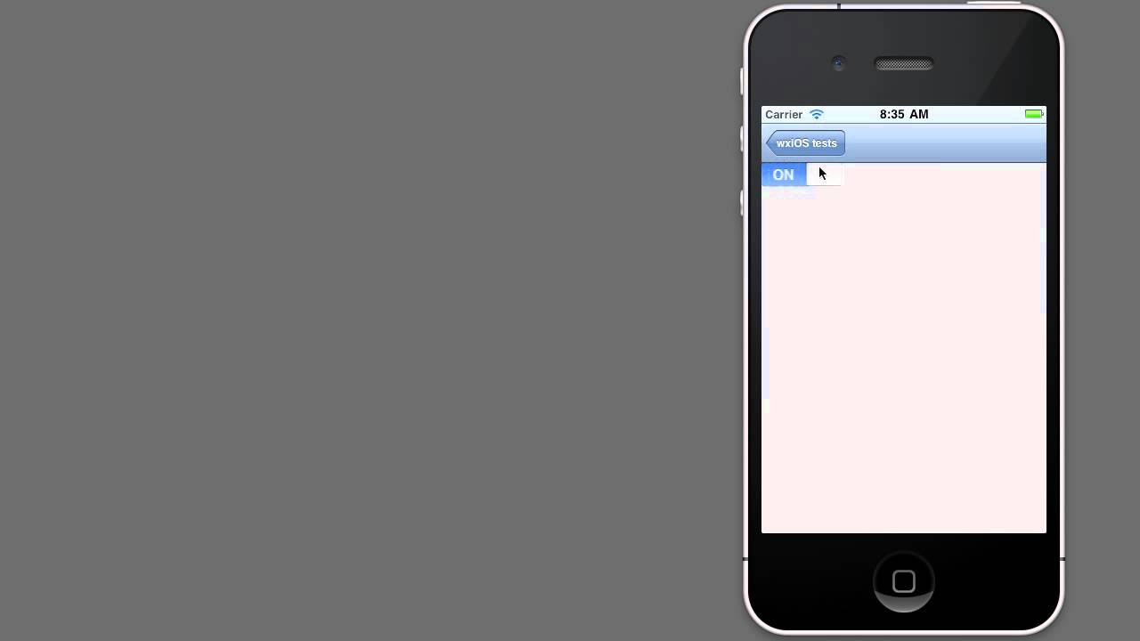 wxWidgets wxiOS test app - YouTube