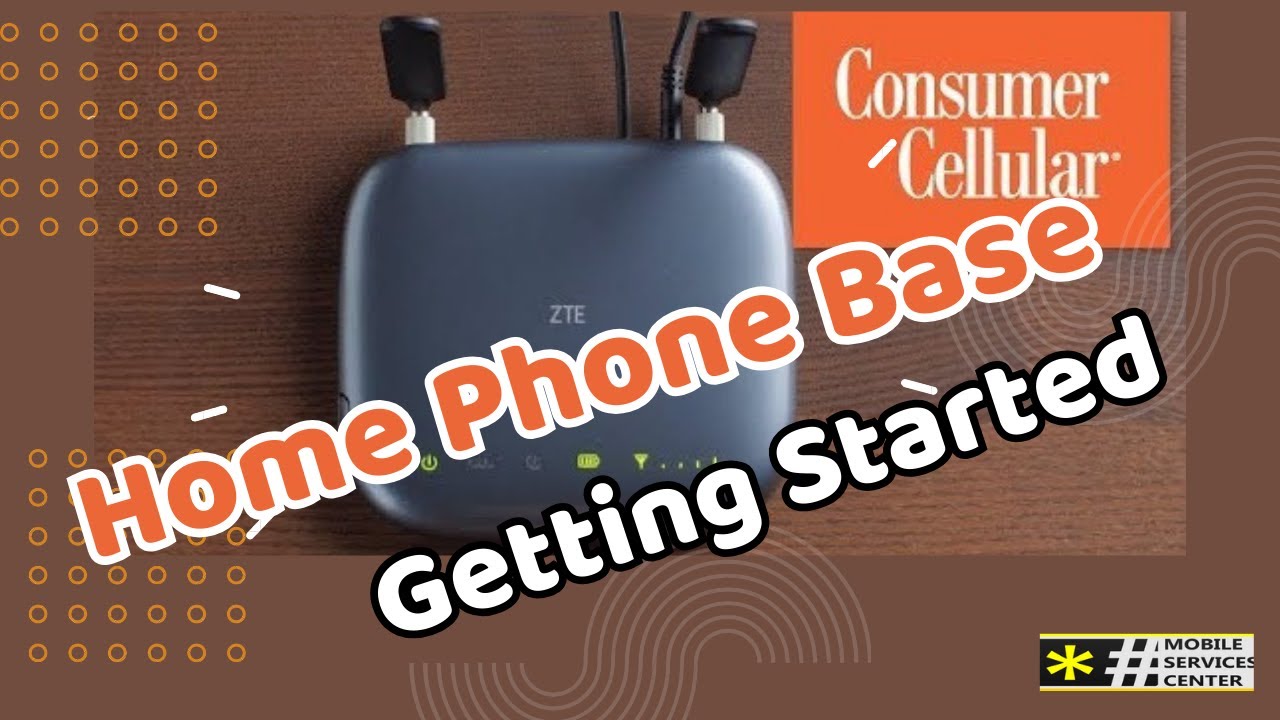 Getting started with Home Phone Base Consumer Cellular - YouTube
