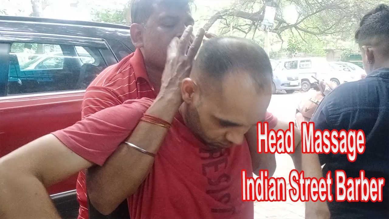 ASMR Street barber Headache Killer Head Massage with Neck Cracking ...
