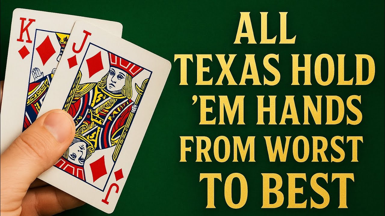 ALL Texas Hold ‘Em Card Hands Ranging From WORST To BEST - POKER ...