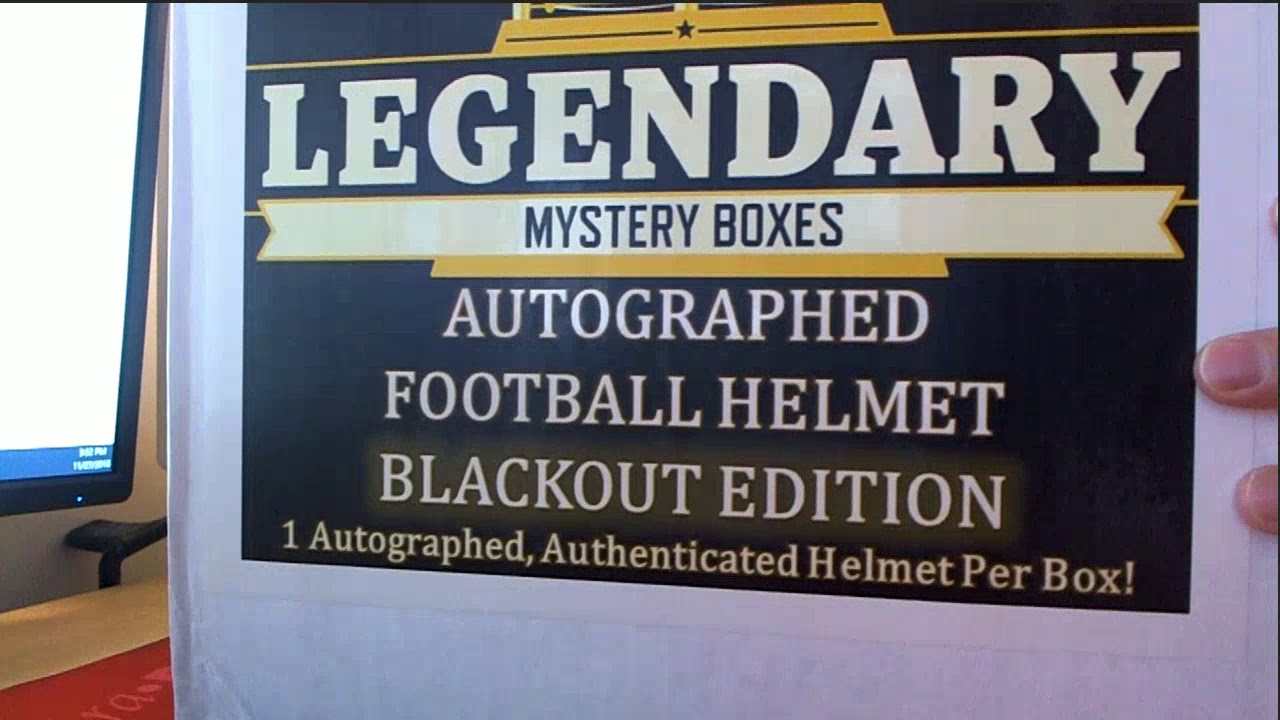 2018 LEGENDARY LMB FULL SIZE FOOTBALL HELMET BLACKOUT EDITION ID ...