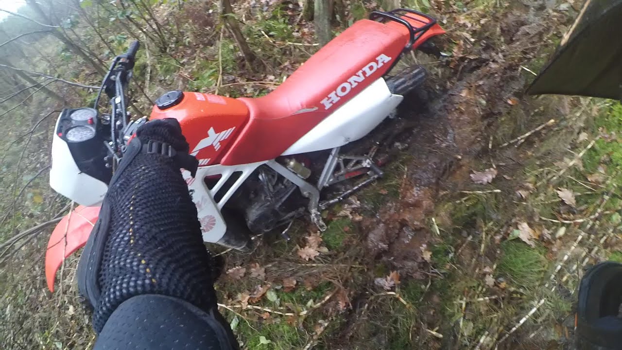 HONDA MTX 125 & SUZUKI DR 350 - MUD RIDE - YouTube