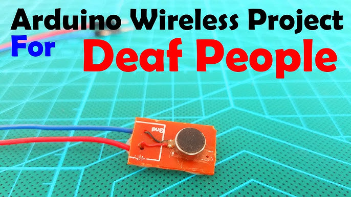 Deaf People Arduino Wireless Project using NRF24L01 modules and Micro ...