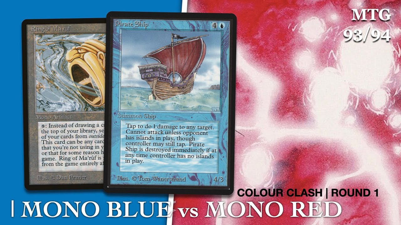 Mono Blue vs Mono Red, Ep1. Colour Clash, Old School Magic the ...