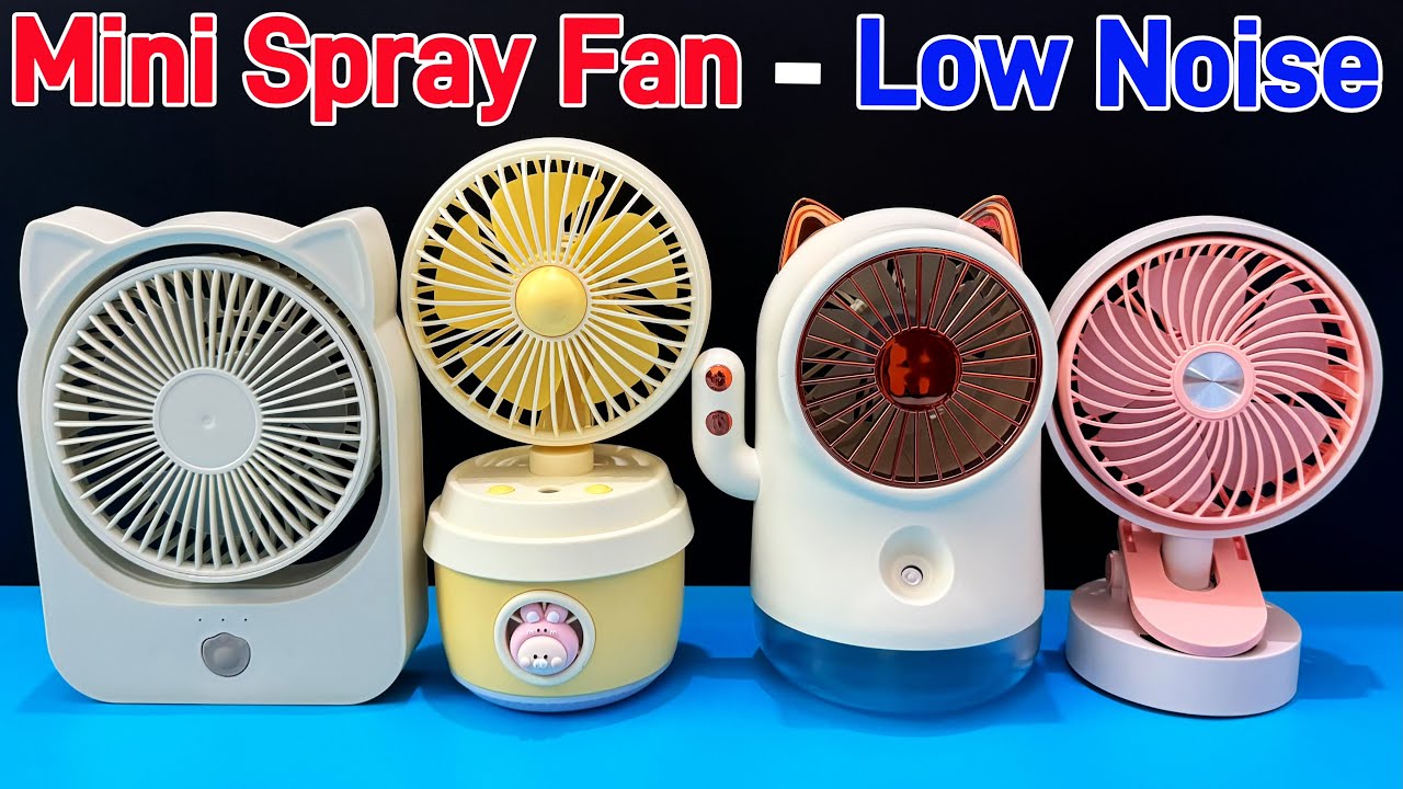 Mini Spray Fan - Low-noise Portable Humidifier Fan，Cool Down Quickly ...