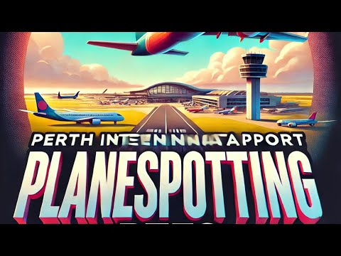 Perth International Airport PTFS Plane spotting for 12 minutes - YouTube