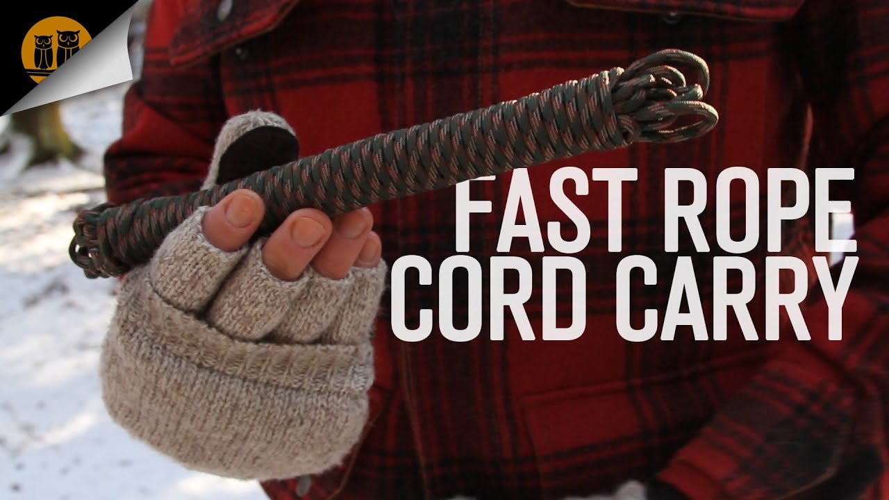 Fast Rope • 550 Paracord Carry - YouTube