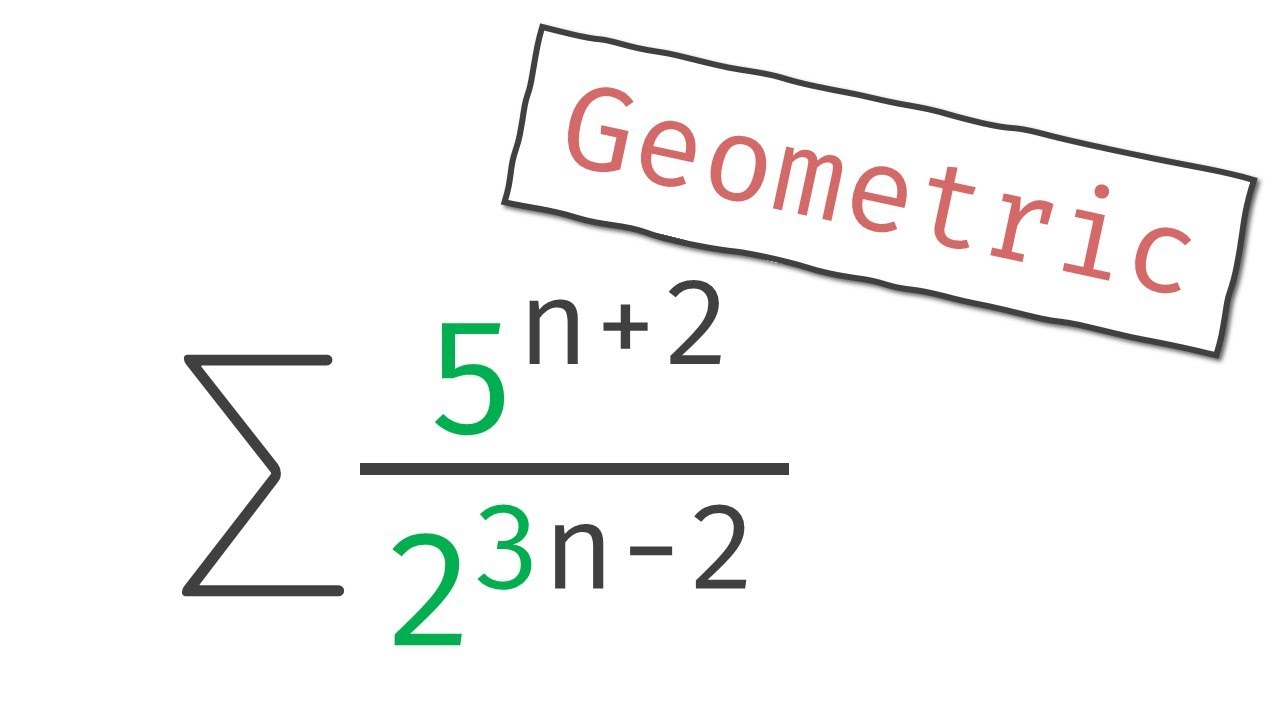 Geometric Series Test and Finding the Sum | Glass of Numbers - YouTube