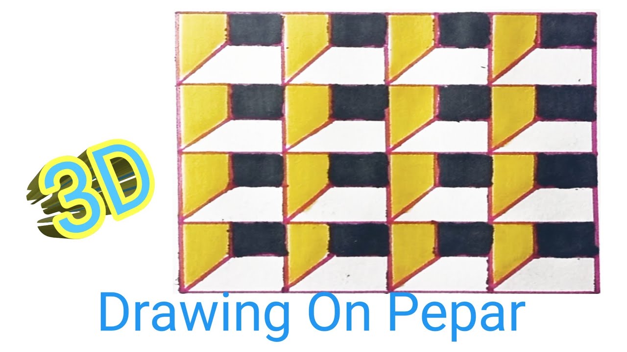 New 3D Drawing Idea|3D Drawing Ideas|Drawing Easy Step By Step - YouTube