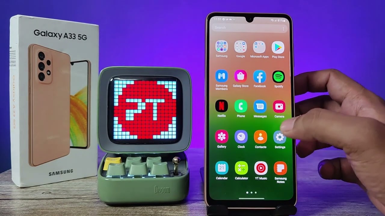 How to Show Apps Screen Button on Home Screen in Samsung Galaxy A33 5G ...