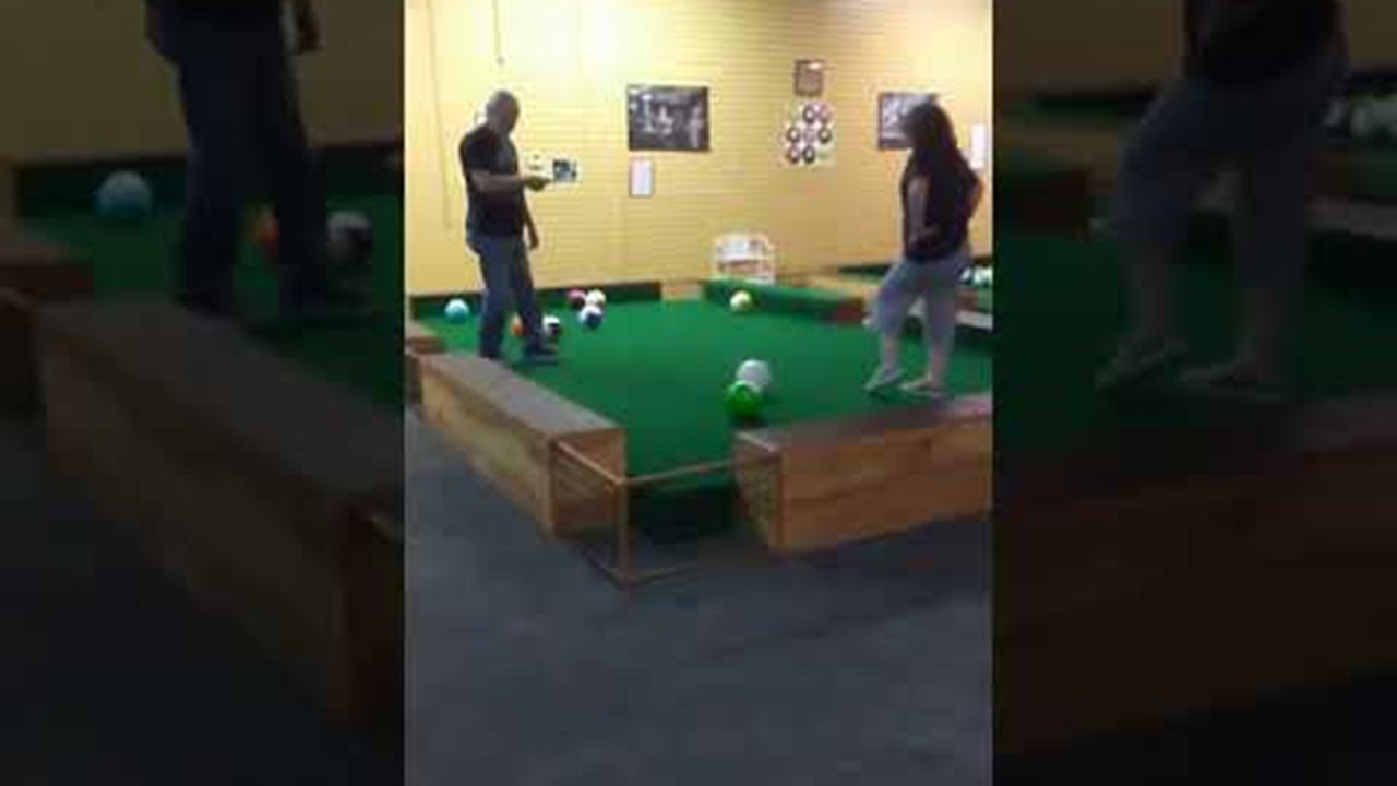 Giant Kick Pool Table || ViralHog - YouTube