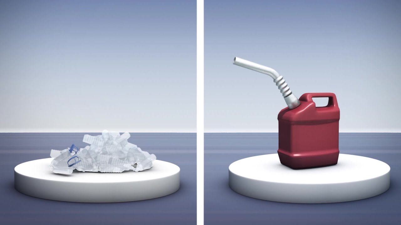 Turning plastic into usable fuel - YouTube