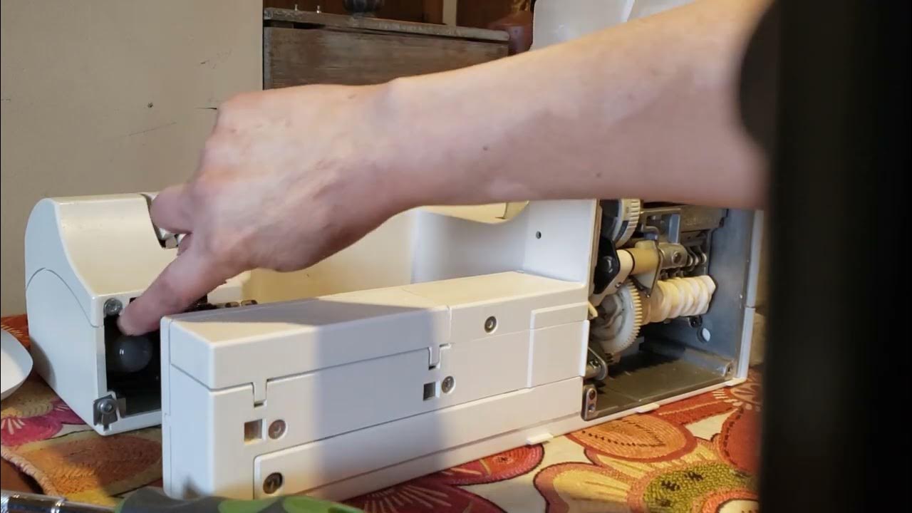 Maquina de coser Pfaff 6120, como destapar y limpiar - YouTube