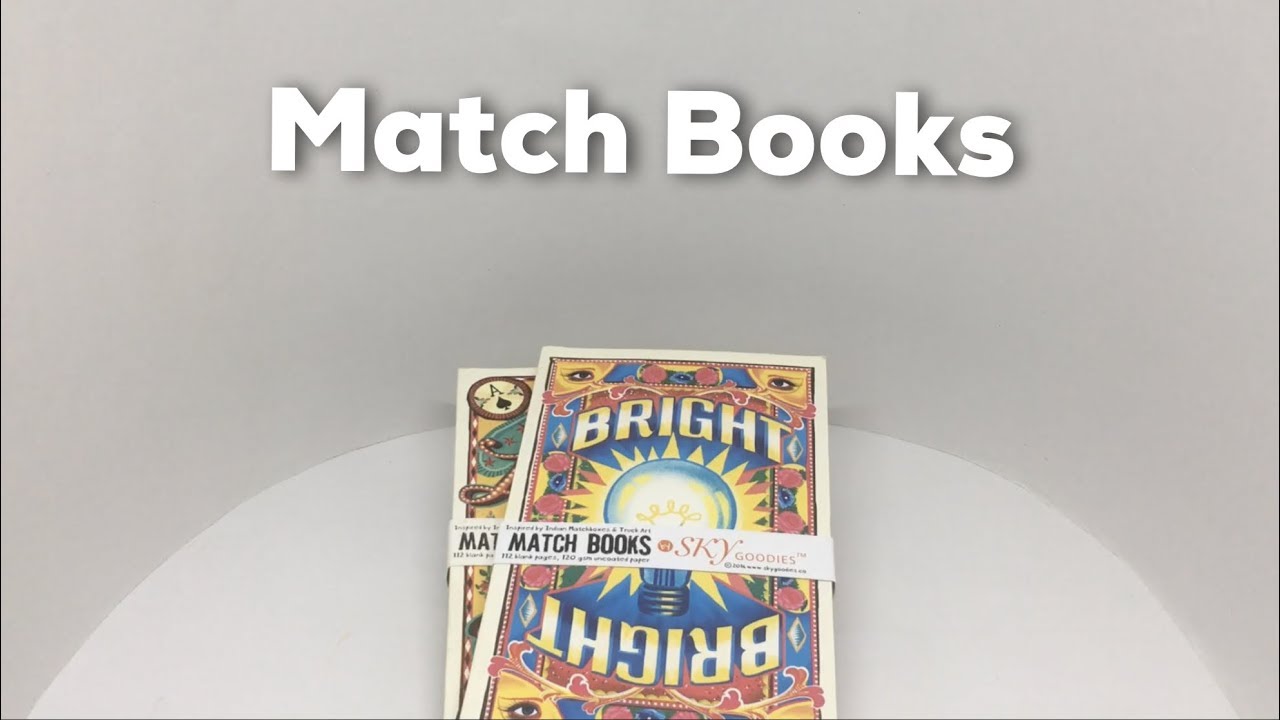 Match Book Notebooks - YouTube