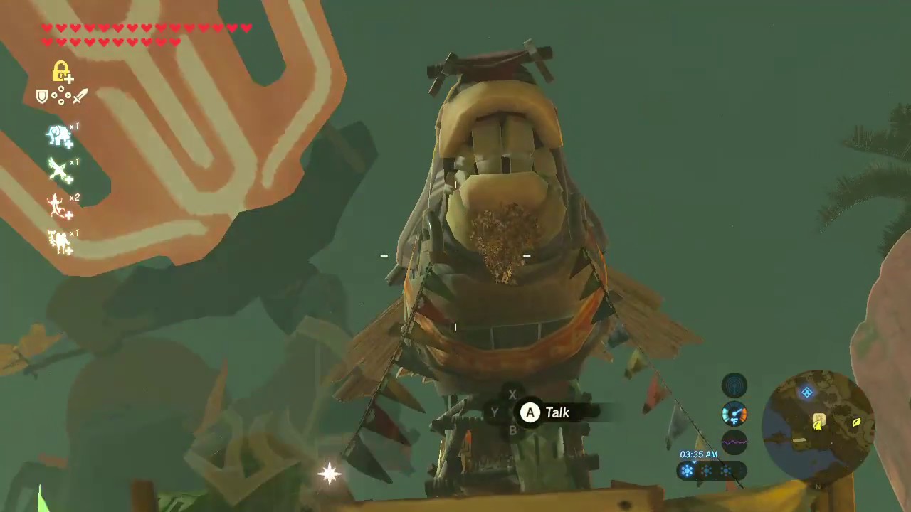 LoZ: BoTW Flameblade Goat Beard Shot (Trickshot) - YouTube