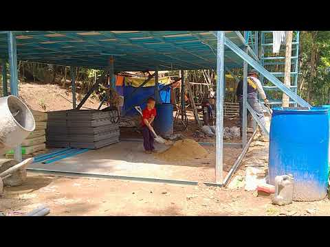 Abe Besi Buat Rumah Hijau Guna Besi Biru (C Channel) Bahagian 102 - YouTube