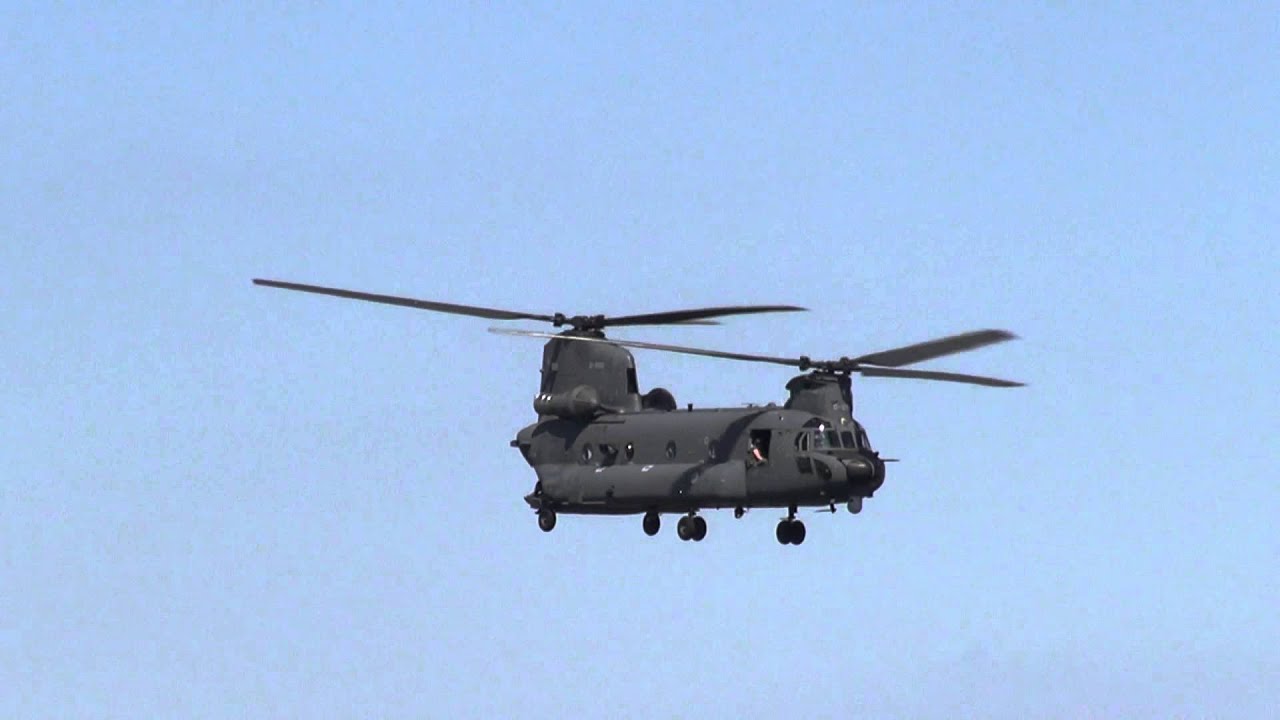 Chinook above EHAM - YouTube