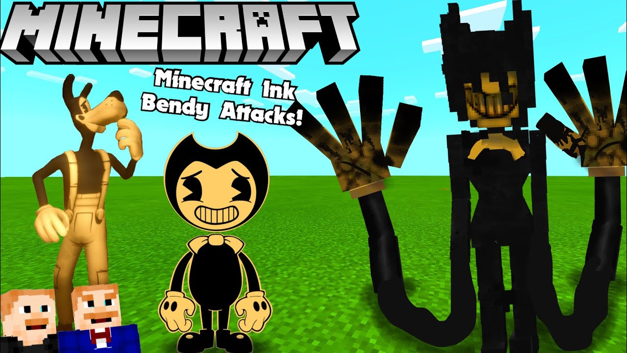 Bendy & Boris Fight Ink Bendy in Minecraft! (BATIM Minecraft | Mod ...