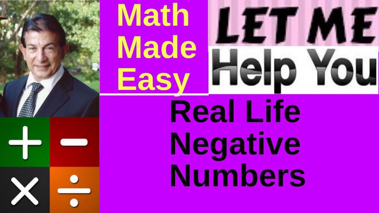 Real Life Negative Numbers YouTube Real Life Negative Numbers YouTube