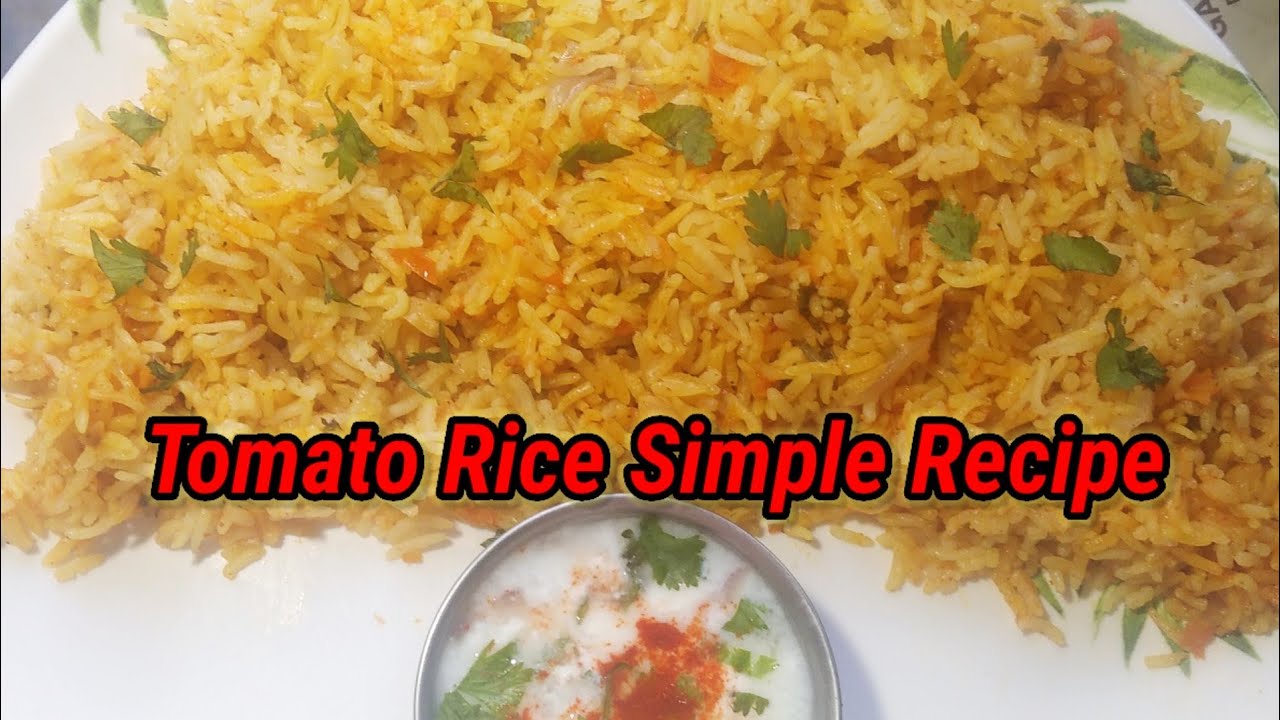Simple Tomato Rice in Pressure cooker |tomato rice| - YouTube