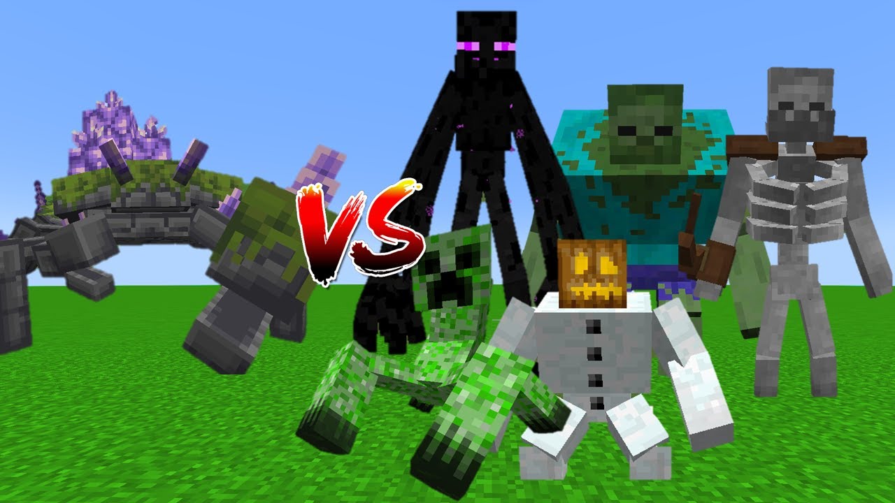 Amethyst Crab(L_Ender's Cataclysm) Vs Mutant Monsters - Minecraft Mob Battle - YouTube