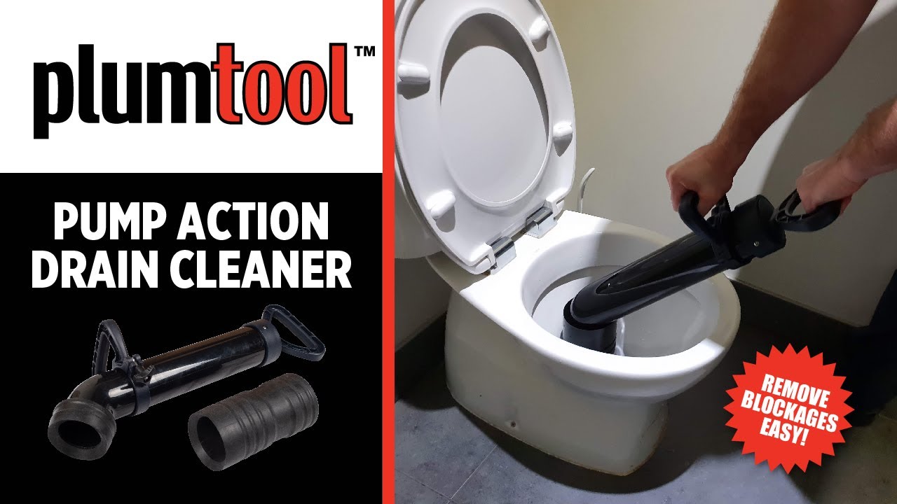 Plumtool Pump Action Drain Cleaner - YouTube