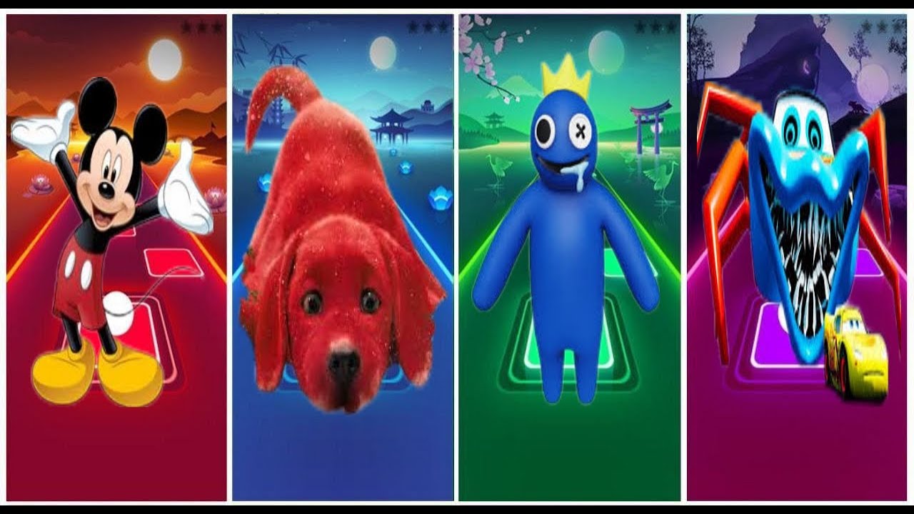 Mickey mouse🆚Clifford the big red dog🆚Rainbow friends🆚McQueen eater Who ...