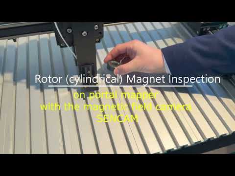 Rotor (cylindrical) Magnet Inspection on Portal Mapper with SENCAM