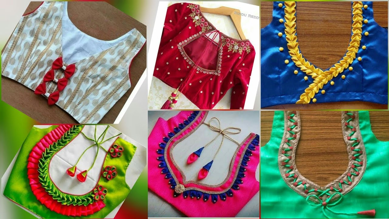 Very beautiful new latest poster blouse design/trending neck designs ...