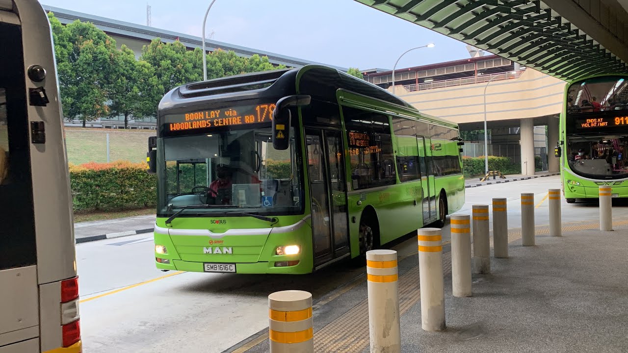SMRT Buses MAN NL323F A22 (Batch 3) SMB1616C on Service 178 - YouTube