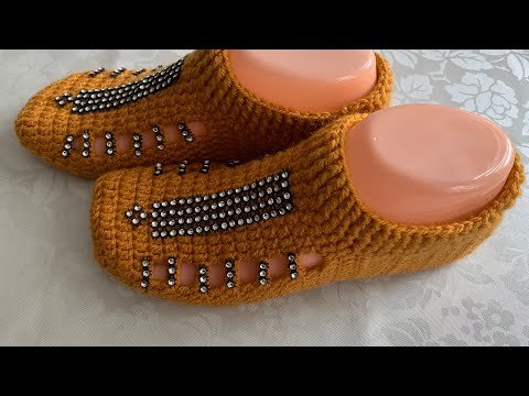 Tığ işi bomcuklu / bot patik yapımı / en kolay patik /